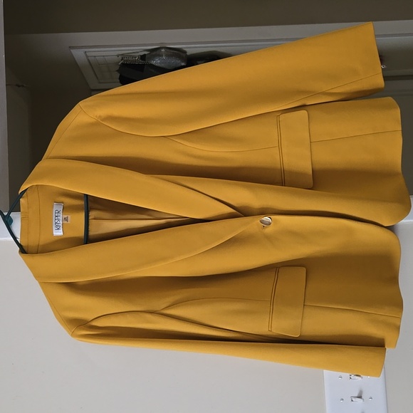Kasper | Jackets & Coats | Kasper Mustard Yellow Blazer 22w | Poshmark